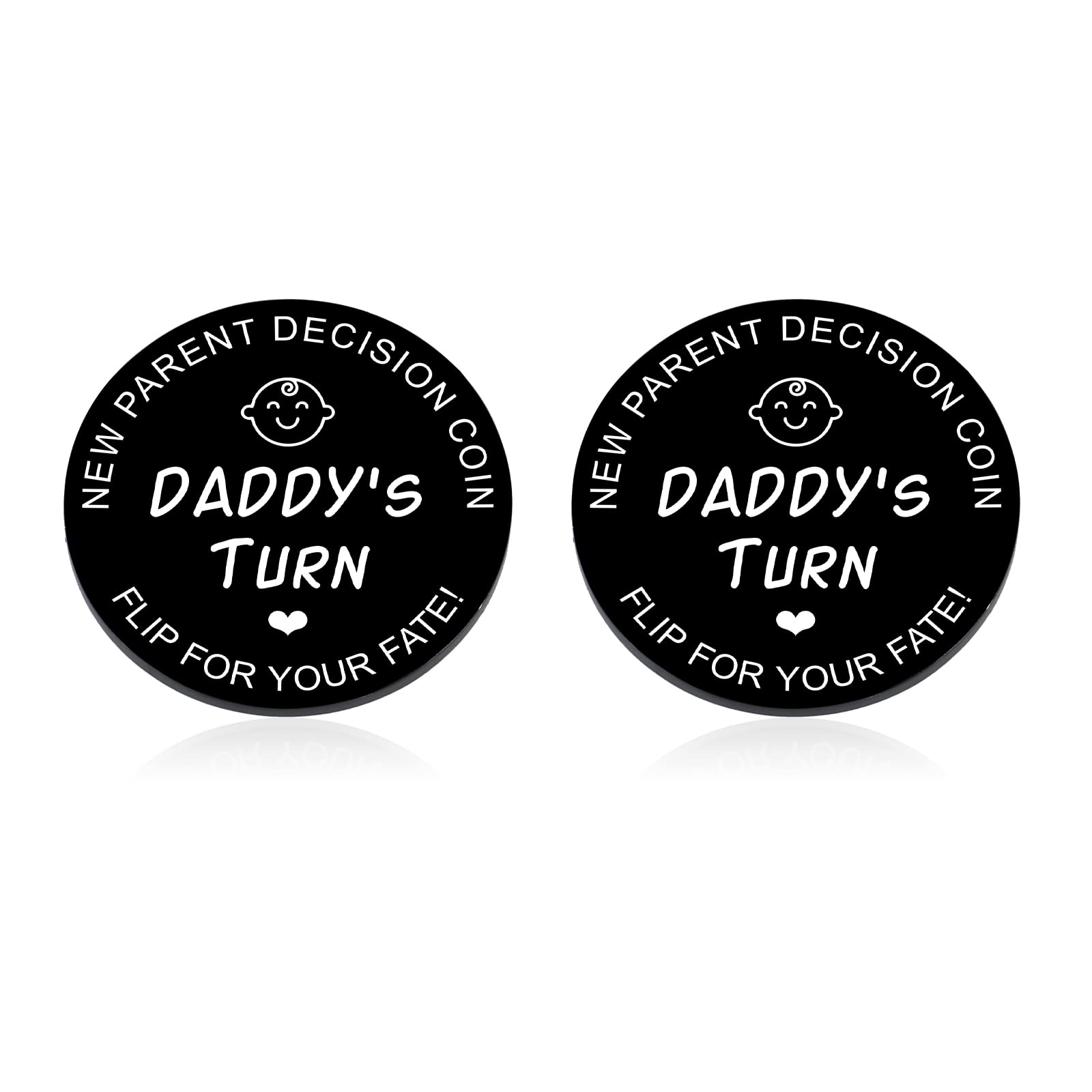 Doubled-Sided Prank Coin New Parent Gift for First Time New Mom Mommy to Be Mama Funny from Best Friend Sister Idea for Pregnancy Women Christmas Birthday Present