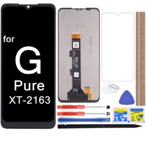 ifixmate lcd screen replacement touch digitizer display assembly for motorola moto g pure xt2163 xt2163dl xt2163-4 6.5 inch , black