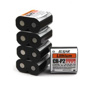 hflexgrad (5-pack) 6v 1500mah lithium photo battery replaces 223a, 2cr-p2, el223ap, and dl223a batteries