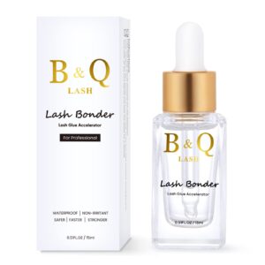 lash bonder for eyelash extensions 15 ml b&q lash sealant for eyelash extensions super bonder for lash extensions glue accelerator waterproof and oil proof (bonder,15ml)