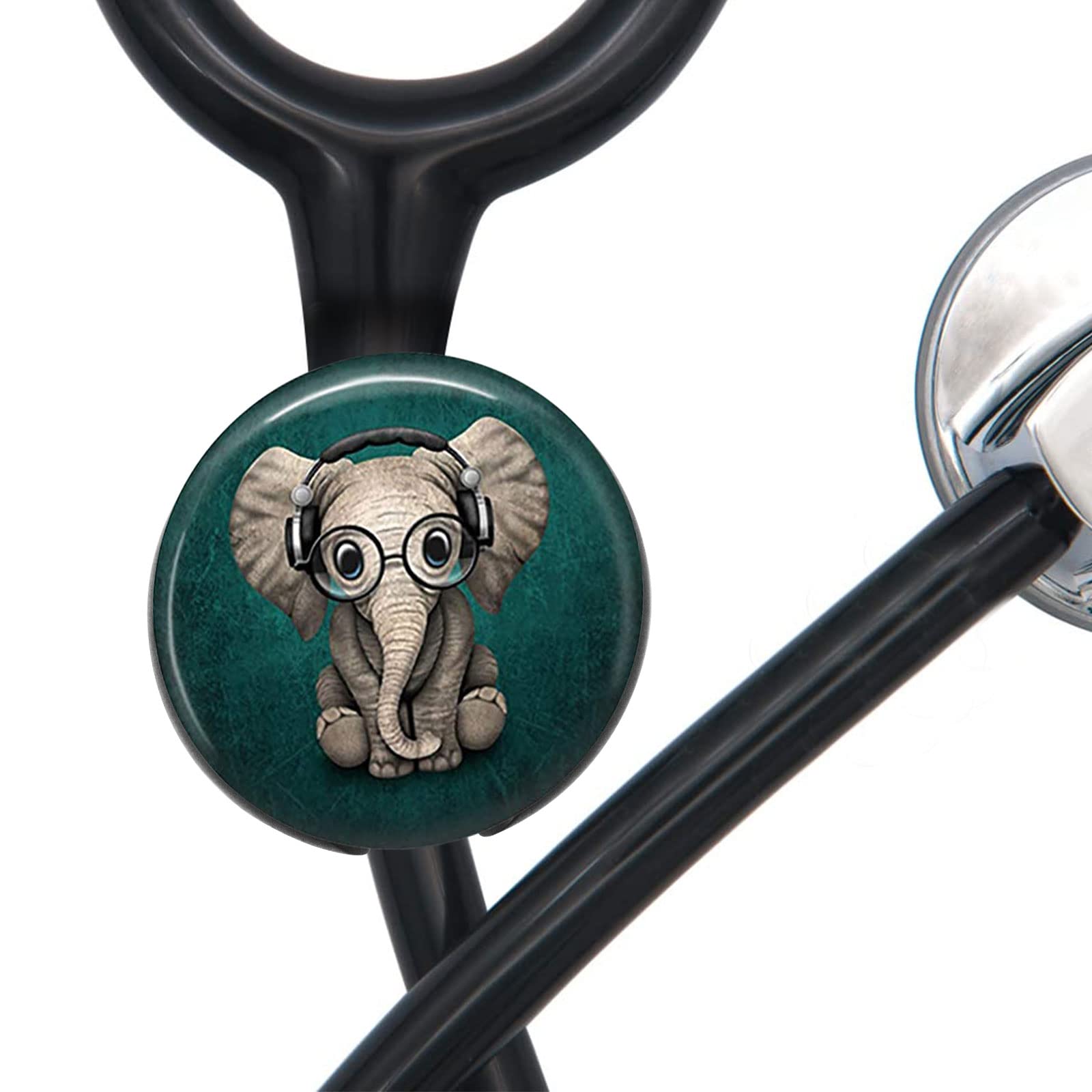 AOOF Stethoscope Tag,Steth ID Tag,Nurse Badge(Elephant)