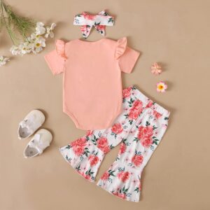 Baby Girl Miss Onederful 1st Birthday Outfit Infant First Birthday Outfit (Pink,6-12 Months)