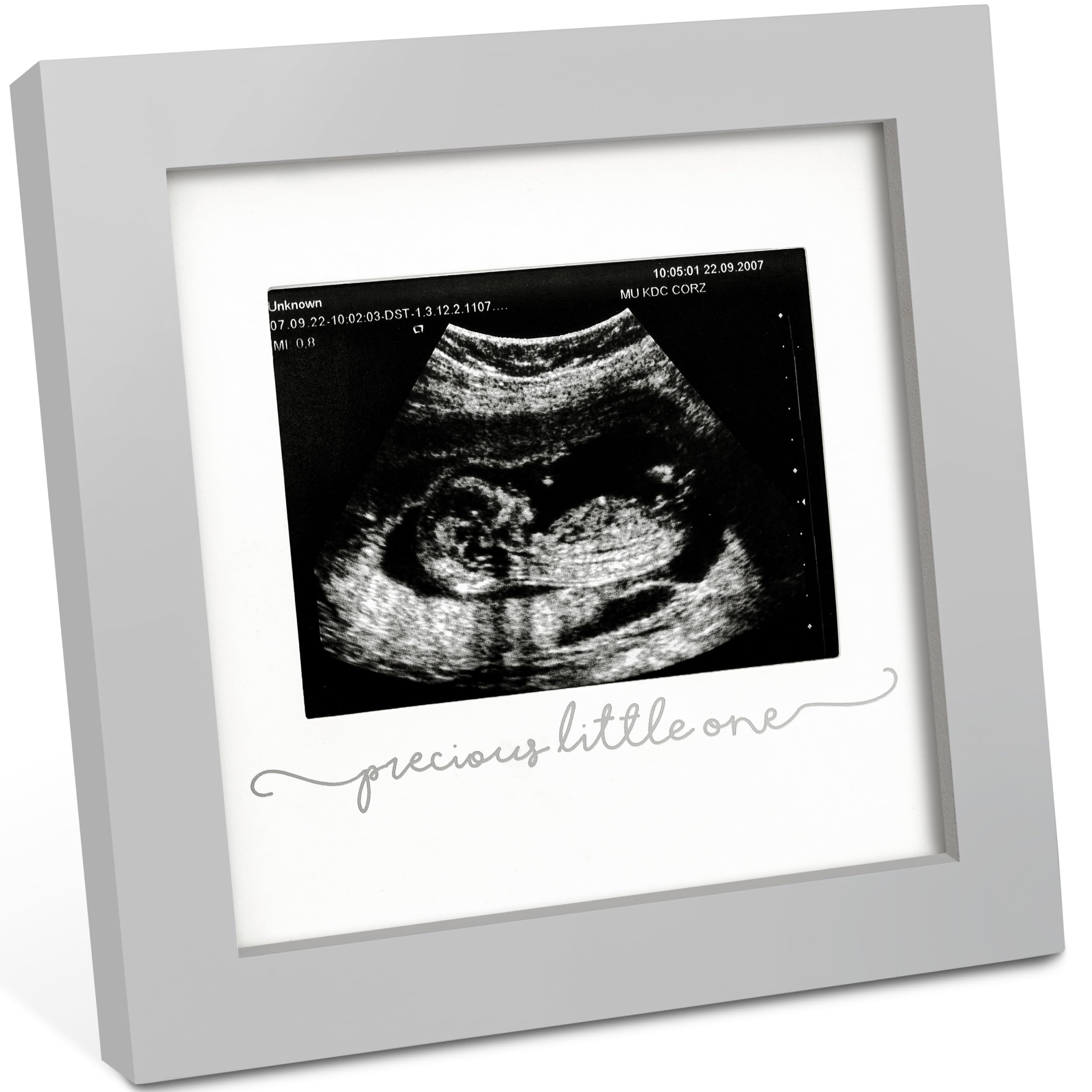 KeaBabies Baby Sonogram Picture Frame - Modern Ultrasound Frame for Mom to Be, Pregnancy Announcement Sonogram Photo Frames, Gender Reveal for Expecting Parents, First Time Dad Gifts (Cloud Gray)