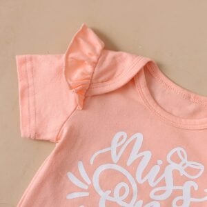 Baby Girl Miss Onederful 1st Birthday Outfit Infant First Birthday Outfit (Pink,6-12 Months)