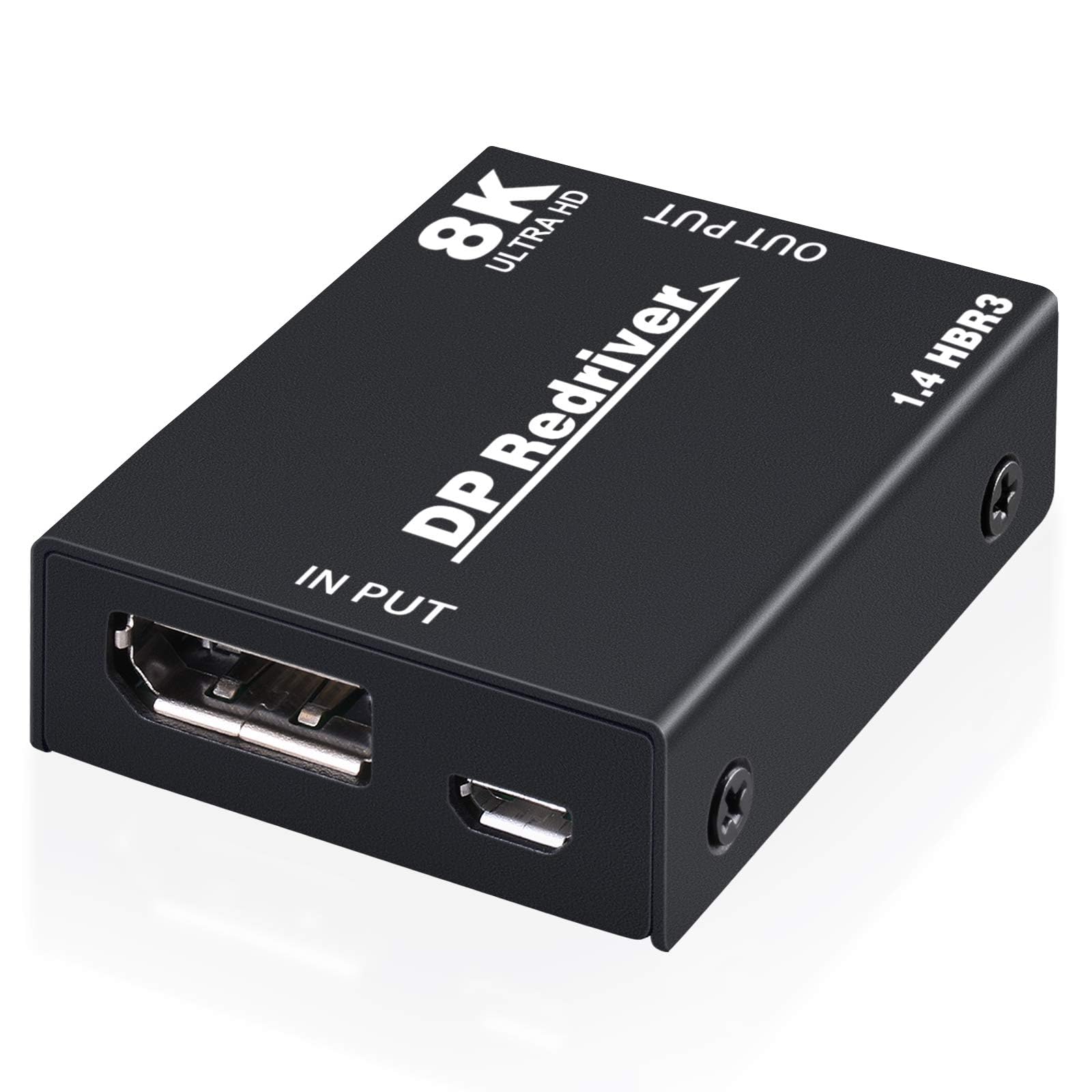 8K@60hz DisplayPort Extender - CJX DisplayPort to DisplayPort 1.4 Repeater Signal Booster DP Amplifier Supports Full HD 3D for Oculus Rift S, HTC Vive Pro, Valve Index, Gaming Monitor, Projector