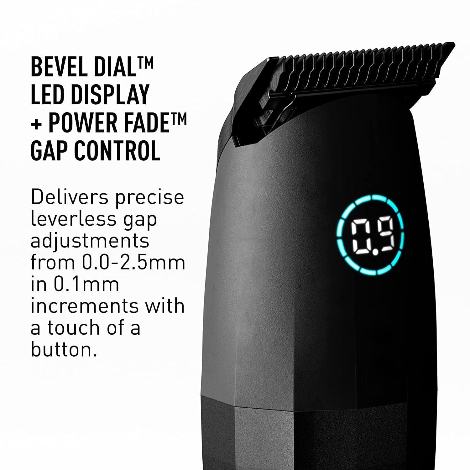 Bevel Professional Hair Clippers & Beard Trimmer for Men, Barber Supplies, Cordless Hair Clippers, Hair Trimmer for Men, 4 Hour Rechargeable Battery, Black