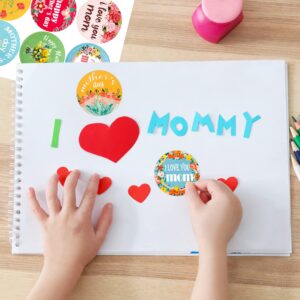 Happy Mothers Day Stickers,180PCS Mother's Day Label Stickers,2" Round Floral Mothers Day Presents Labels for Cards Present Decorations-30PCS