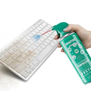 Compressed Air Duster Cleaner for Keyboard - iDuster Air Cans for Cleaning Dust, Hairs, Crumbs, Scraps for Laptop Computer Jewelry Camera