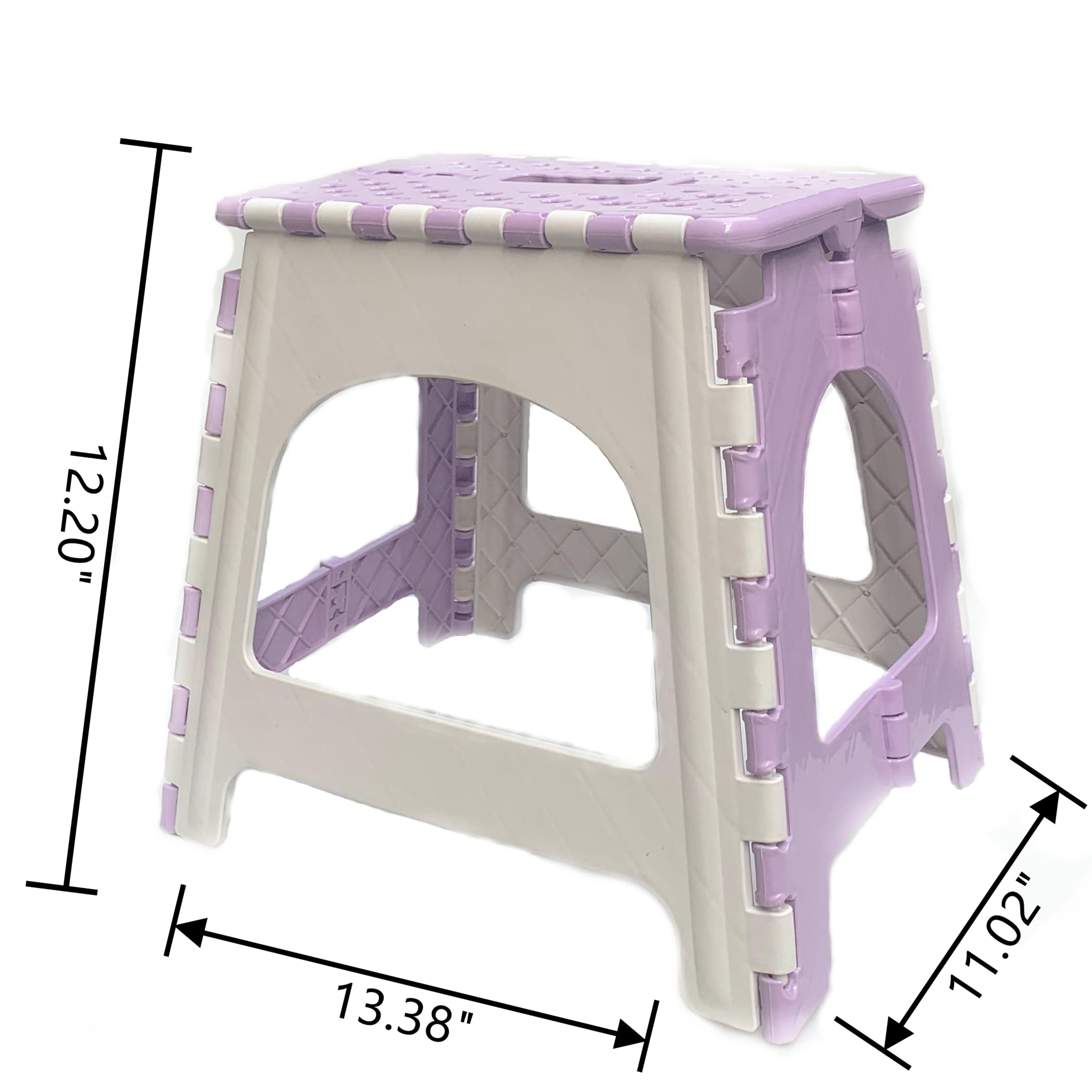 Shower Stool for Shaving Leg, TRANOMOS Foldable Shower Foot Rest, Foldable Shower Step for Shaving Leg, Small Corner Shower Foot Stool for Inside Shower, Plastic Pedicure Foot Rest, Purple