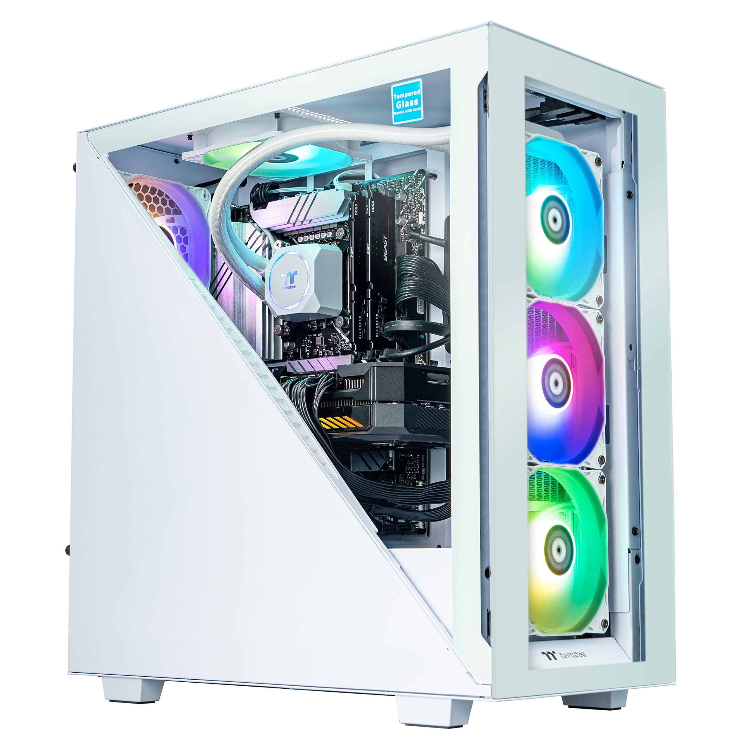 Thermaltake Avalanche i370T v2 AIO Liquid Cooled Gaming PC (Intel® Core™ i7-12700KF, 32GB DDR5 5200Mhz, NVIDIA® GeForce RTX™ 3070 Ti, Seagate FireCuda 530 1TB NVMe M.2, Win10 Home) D3AV-Z690-37T-LCS