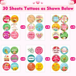 Happy Mothers Day Stickers,180PCS Mother's Day Label Stickers,2" Round Floral Mothers Day Presents Labels for Cards Present Decorations-30PCS