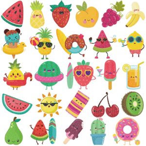 ooopsiun summer glitter fruit temporary tattoos for kids - 110 glitter styles,watermelon strawberry pineapple tattoos sticker for boys girls birthday party favors