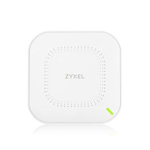 zyxel wifi 6 ax1800 wireless gigabit access point | mesh, seamless roaming, captive portal & mu-mimo | wpa3 security | cloud, app or direct management | poe+ | ac adapter included |nwa90ax