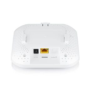 ZyXEL WiFi 6 AX1800 Wireless Gigabit Access Point | Mesh, Seamless Roaming, Captive Portal & MU-MIMO | WPA3 Security | Cloud, App or Direct Management | POE+ | AC Adapter Included |NWA90AX