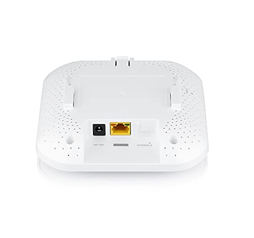 ZyXEL WiFi 6 AX1800 Wireless Gigabit Access Point | Mesh, Seamless Roaming, Captive Portal & MU-MIMO | WPA3 Security | Cloud, App or Direct Management | POE+ | AC Adapter Included |NWA90AX