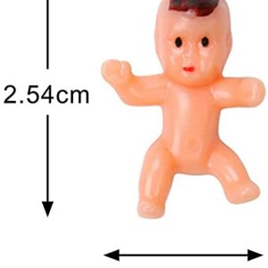 sansheng 1"Mini Babies Plastic for Baby Shower,Baby Party Preference/Baby Shower, Ice Games, Baby Game Decoration Party Decoration(80 Pieces)