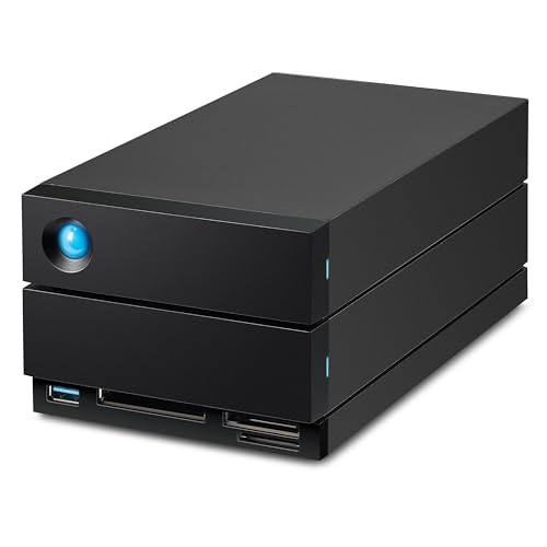 LaCie 2big Dock 40TB External HDD - Thunderbolt and USB4 Compatibility, Data Recovery (STLG40000400)