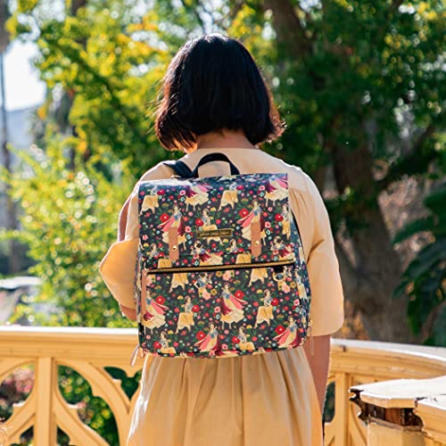 Petunia Pickle Bottom Meta Backpack, Disney Snow White's Enchanted Forest, Unisex Laptop Backpack, Compact yet Spacious, with Padded Straps and Accessory Pockets