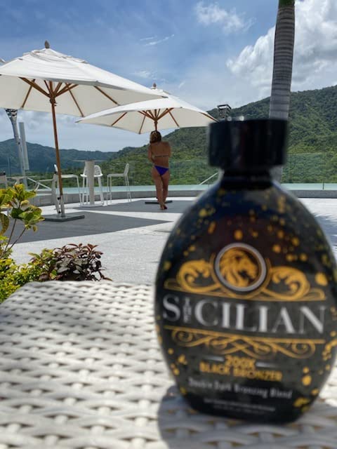 The Sicilian 200X Black Bronzer Dark Tanning Lotion Indoor Tanning Beds & Outdoor Bronzing Sun Tan Lotion