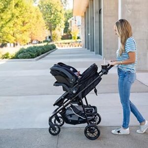 Safety 1st Grow and Go Flex 8-in-1 Car Seat Stroller Combo, Baby Stroller Travel Systems for Infants 4-30 lbs, Stroller and Carseat Combo Set, Forest Tide