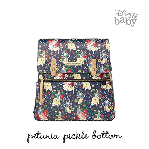 Petunia Pickle Bottom Meta Backpack, Disney Snow White's Enchanted Forest, Unisex Laptop Backpack, Compact yet Spacious, with Padded Straps and Accessory Pockets