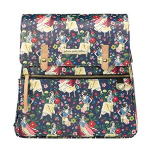 petunia pickle bottom meta backpack, disney snow white's enchanted forest, unisex laptop backpack, compact yet spacious, with padded straps and accessory pockets