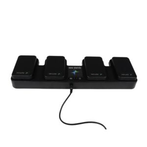 AirTurn QUAD500 Silent Bluetooth Pedal Page Turner Teleprompt Live Stream App Controller