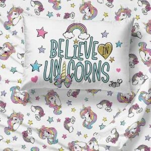 jojo siwa believe in unicorns full 4 piece sheet set