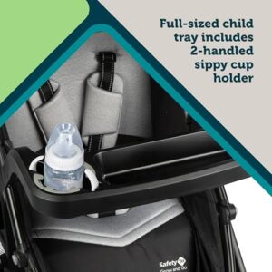 Safety 1st Grow and Go Flex 8-in-1 Car Seat Stroller Combo, Baby Stroller Travel Systems for Infants 4-30 lbs, Stroller and Carseat Combo Set, Forest Tide