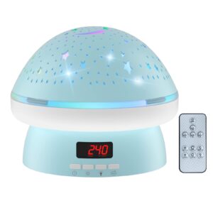 toys for 3-8 year old girls,timer rotation star night light projector kids twinkle lights, 2-9 year olds girl gifts kawaii birthday easter gifts for kids,gift for teen toddler baby girls (blue)