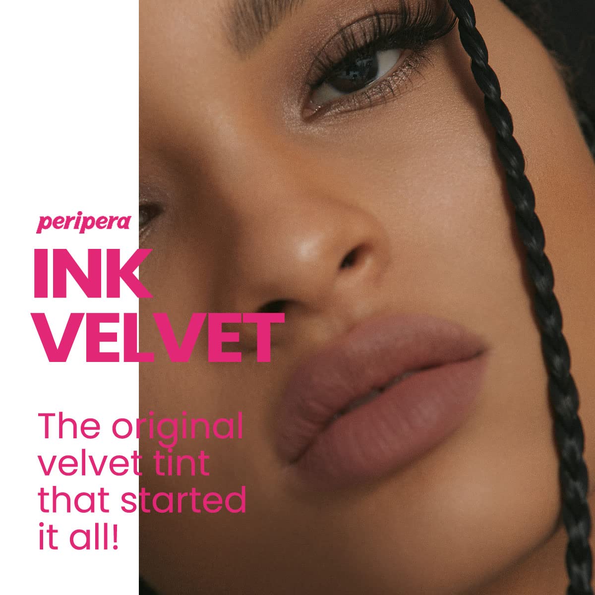 Peripera Ink the Velvet Lip Tint - High Pigment Color, Longwear, Weightless, Not Animal Tested, Gluten-Free, Paraben-Free (029 COCOA NUDE)