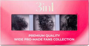 llba promade mix 750 fans | handmade volume eyelashes | multi selections from 5d to 12d | c cc d curl | thickness 0.03~0.1 mm | 9-18mm length | long lasting | easy application 10d-0.03 d 13-14-15mm