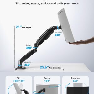 HUANUO Single Monitor Mount 32 & 35 Inch