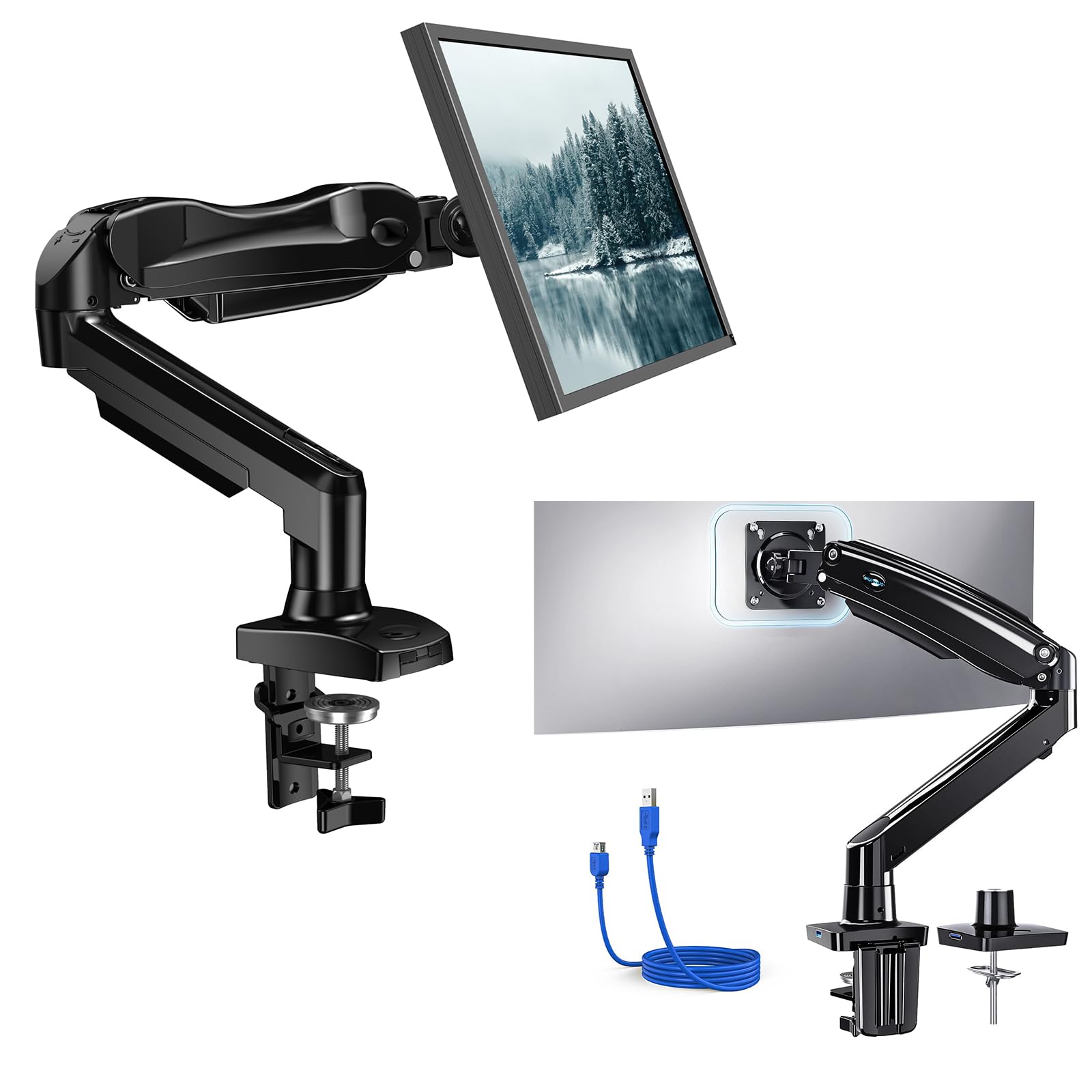 HUANUO Single Monitor Mount 32 & 35 Inch