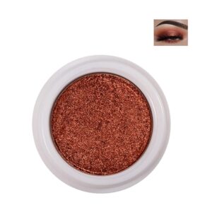 akary 12 colors glitter eyeshadow, mashed potato pearlescent monochrome eyeshadow polarized light not smudged eye shadow, highly pigmented eye makeup cosmetics gift for women and girls eye brightening flash powder (#06red brown)