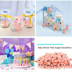 sansheng 1"Mini Babies Plastic for Baby Shower,Baby Party Preference/Baby Shower, Ice Games, Baby Game Decoration Party Decoration(80 Pieces)