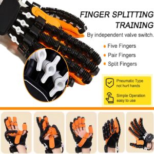 Rehabilitation Robot Gloves Upgrade Stroke Hand Therapy Equipment, Automatic Hand Trainer Gloves with USB Chargeable