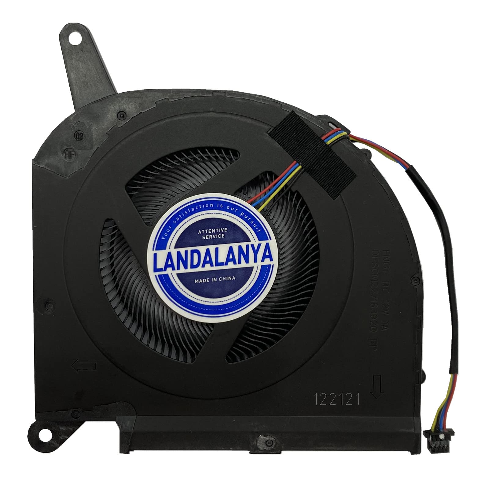 LANDALANYA New CPU + GPU Cooling Fan for Gigabyte Aorus 15G 15P RX7P RX7G 2021 RTX30 17G XB XC GIGABYTE AERO 15 OLED XB XD RP75SA Gigabyte Aero 17 XA HDR XB WA Series FNGT FNGS DC12V 1A (9mm Thick)