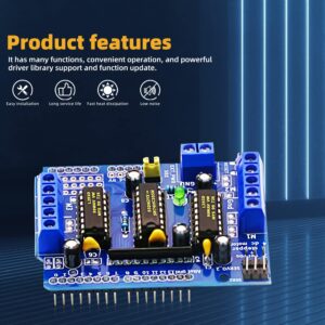 V TELESKY 3Pcs L293D Motor Driver Module - Shield Expansion Board Compatible with Arduino for Duemilanove Raspberry Pi Mega UNO R3 AVR ATMEL