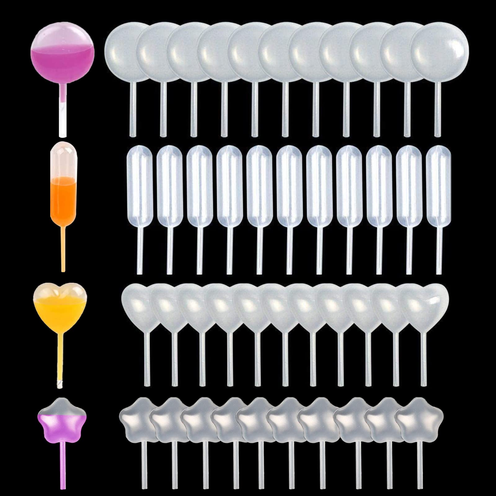 4ml Transfer Pipettes, 200PCS Plastic Disposable Transfer Pipettes Liquid Dropper Plastic Calibrated Dropper Pipetting Clear White