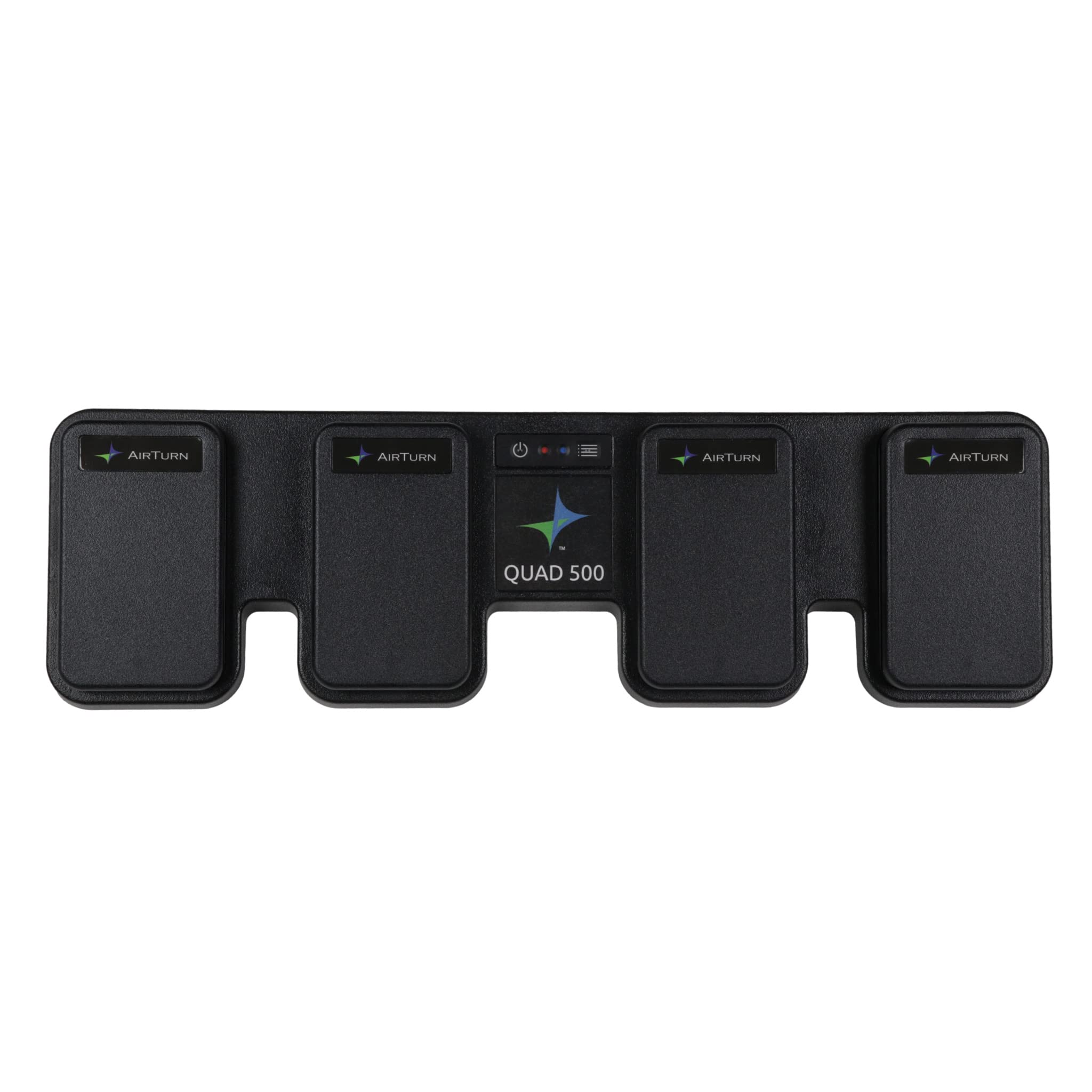 AirTurn QUAD500 Silent Bluetooth Pedal Page Turner Teleprompt Live Stream App Controller