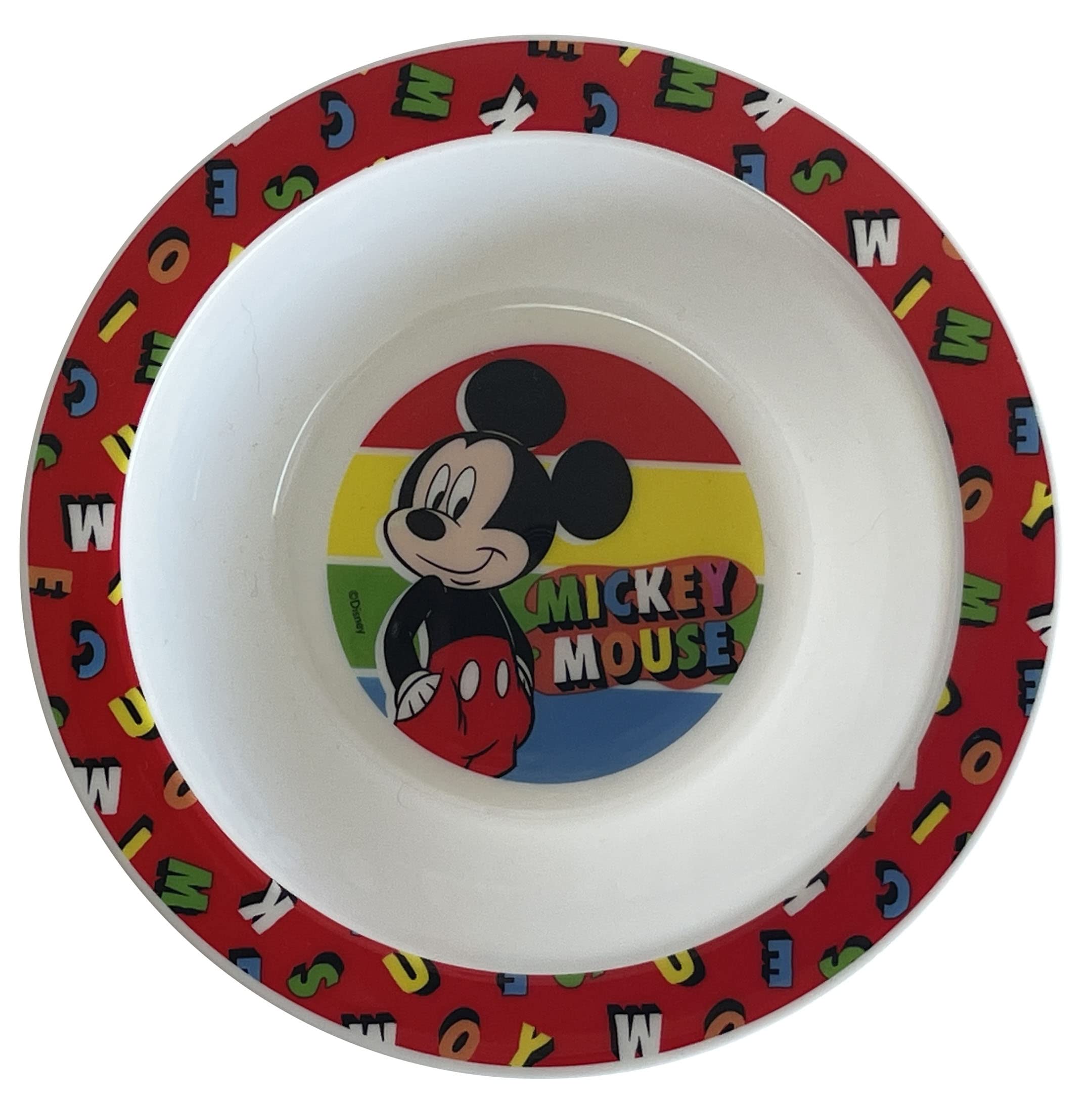 5 Piece Dinnerware Sets featuring Mickey and Minnie Mouse (Mickey)