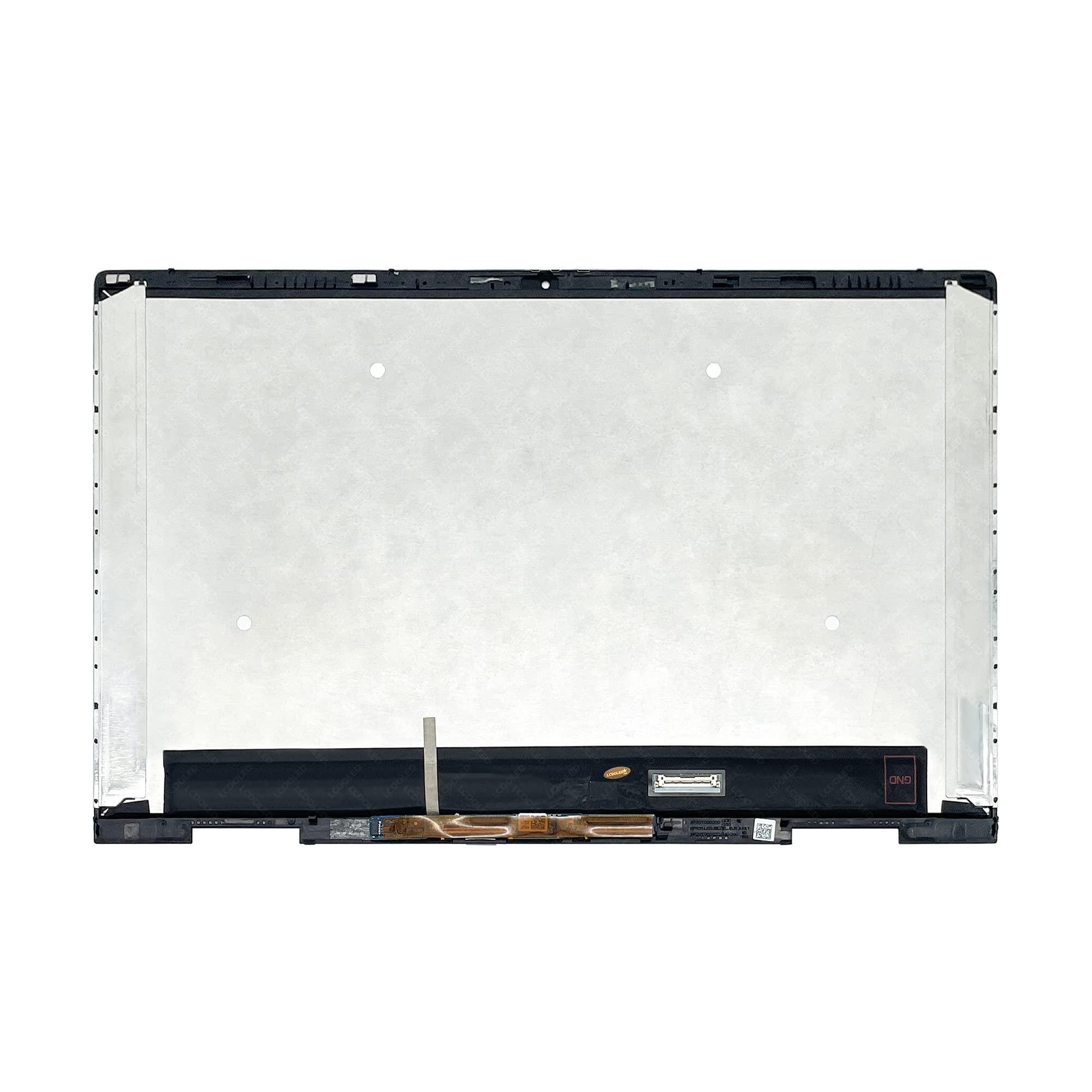 LCDOLED Replacement for HP Envy x360 13t-bd 13t-bd0xx 13t-bd1xx 13t-bd000 13t-bd100 13.3 inches FHD 1080P IPS LCD Display Touch Screen Digitizer Assembly Bezel with Board 30Pin (Pale Gold)