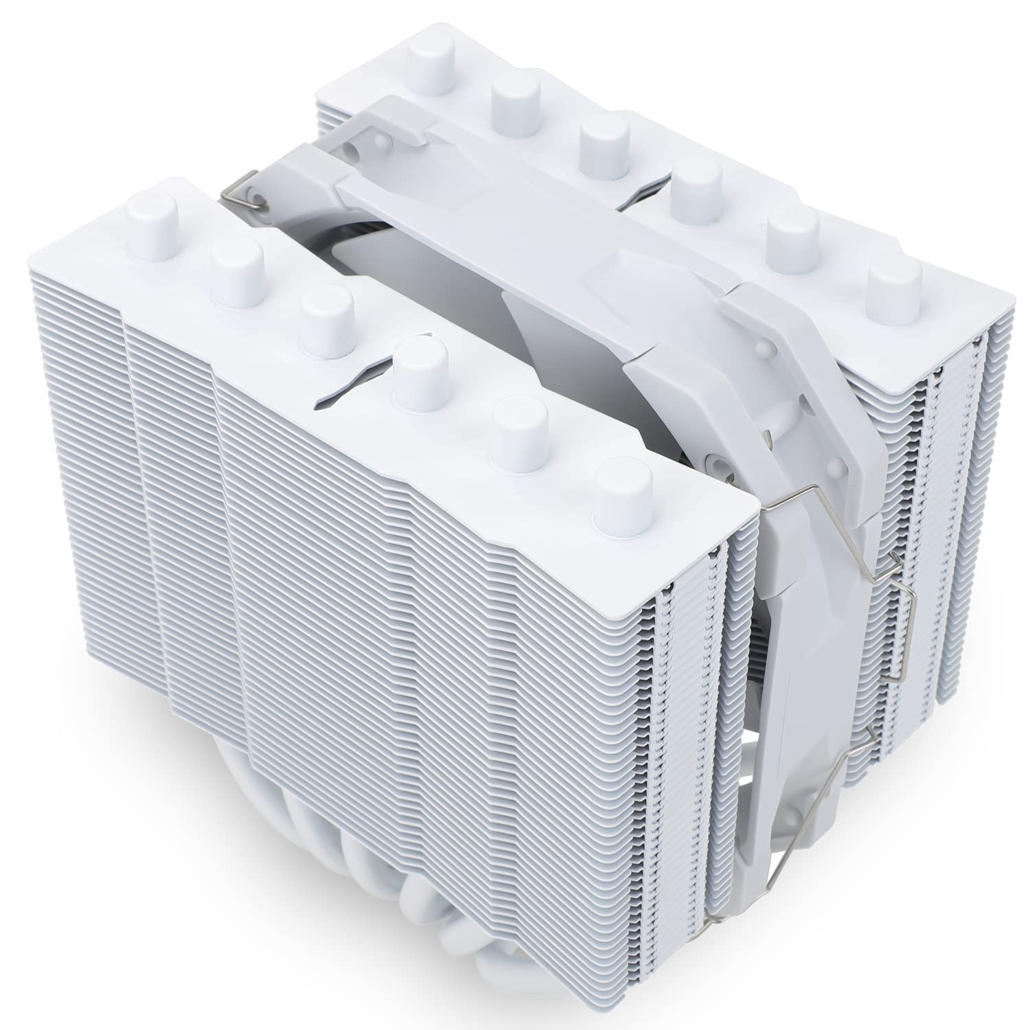 Thermalright Silver Soul 135 White Dual Tower CPU Air Cooler, 6x6mm Heat Pipes, TL-D12PRO-G PWM Fan, Aluminium Heatsink Cover, AGHP Technology, for AMD AM4/AM 5/Intel 1700/1150/1151/1200/2011/2066