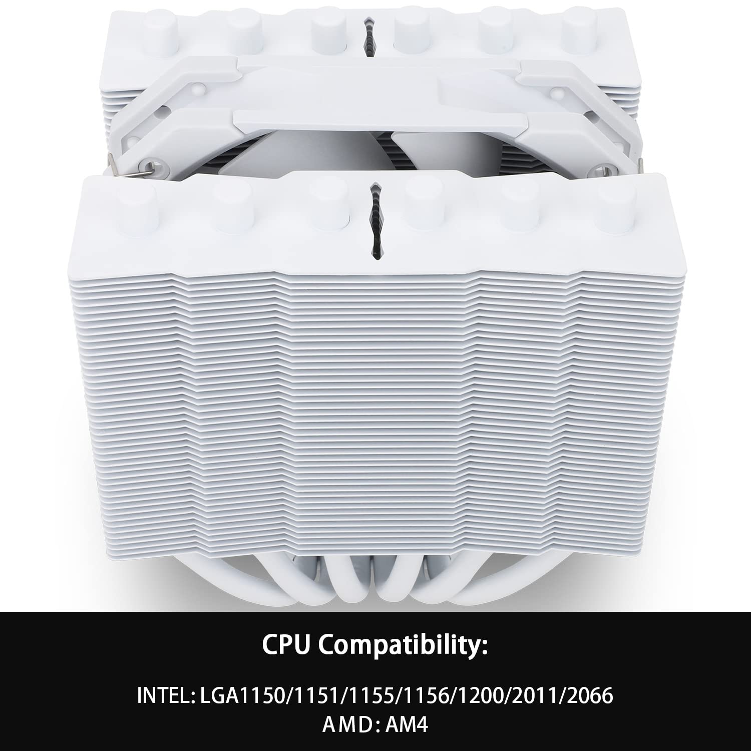 Thermalright Silver Soul 135 White Dual Tower CPU Air Cooler, 6x6mm Heat Pipes, TL-D12PRO-G PWM Fan, Aluminium Heatsink Cover, AGHP Technology, for AMD AM4/AM 5/Intel 1700/1150/1151/1200/2011/2066