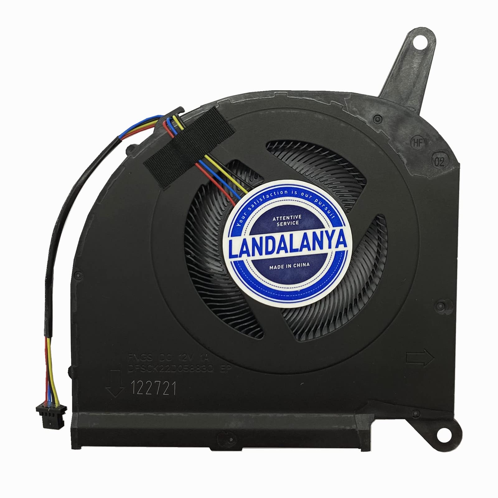 LANDALANYA New CPU + GPU Cooling Fan for Gigabyte Aorus 15G 15P RX7P RX7G 2021 RTX30 17G XB XC GIGABYTE AERO 15 OLED XB XD RP75SA Gigabyte Aero 17 XA HDR XB WA Series FNGT FNGS DC12V 1A (9mm Thick)