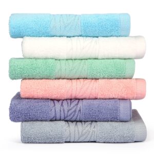 chiicol wash clothes for bathroom - absorbent face wash cloths bulk for men or women, 100% soft cotton bath towels set, absorbent hotel spa face washcloth towels, bath wash rags.