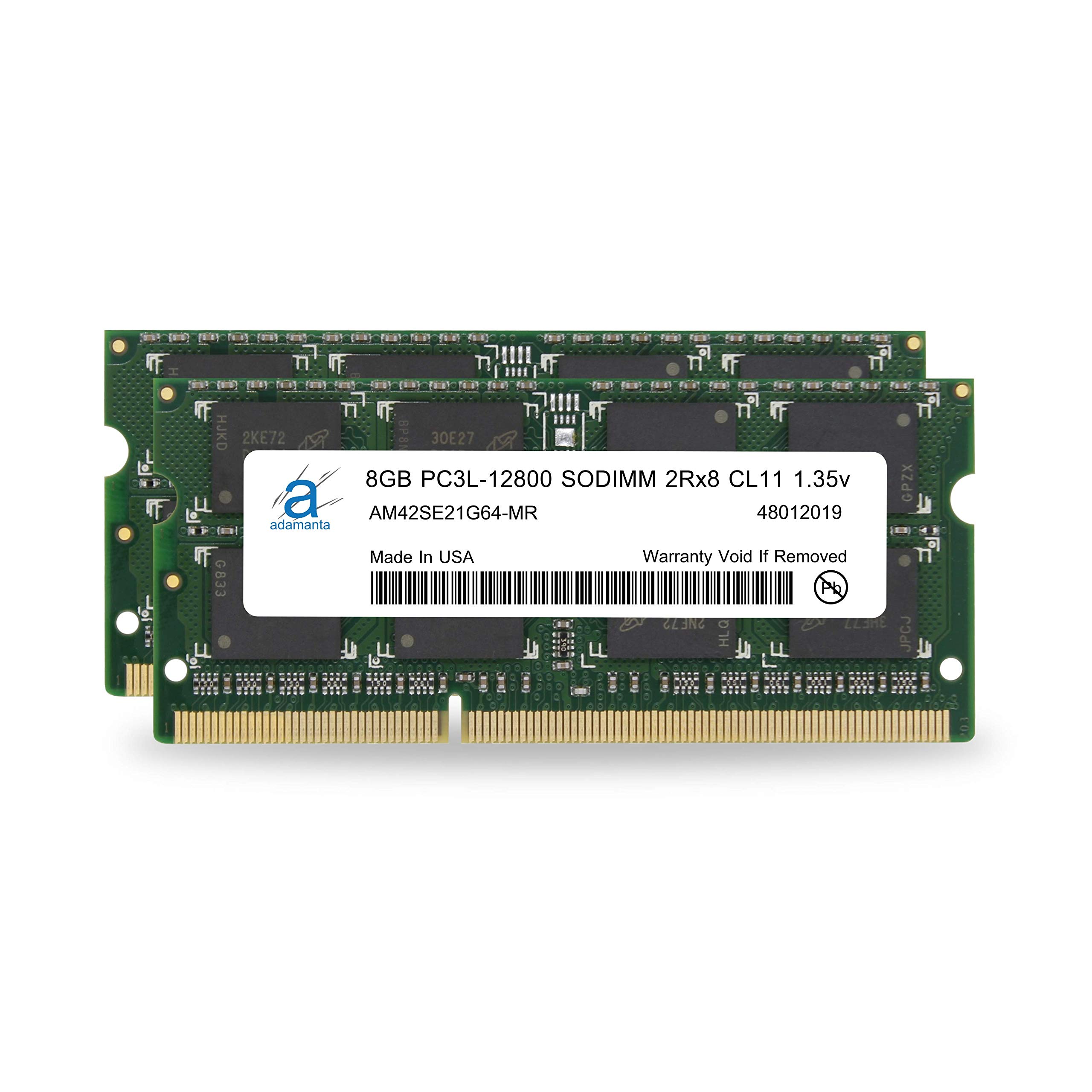 Adamanta 16GB (2x8GB) Compatible for Dell Latitude E6530, E6430, E6430s, 6430u, E6330, E6230, E5530, E5430, 3330 DDR3L 1600Mhz PC3L-12800 SODIMM Notebook Laptop Memory RAM Upgrade SNPN2M64C/8G