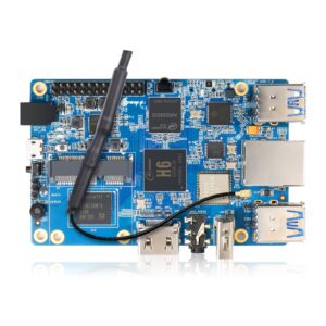 orange pi 3, 2g lpddr3 allwinner h6 quad core 64 bit 1000m ethernet port single board computer with 8g emmc flash, support android, ubuntu, debian (pi3)