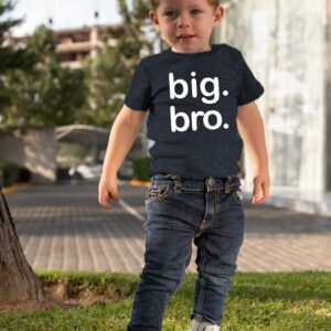 Big Brother Shirt, Big bro Shirt, Big Brother Announcement Shirt, Big Brother t Shirt Toddler (Charcoal Black, 18 Months)